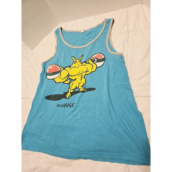 Anvil | Shirts | Anvil Pokemon Pikahuge Character M Blue Tank Top ...